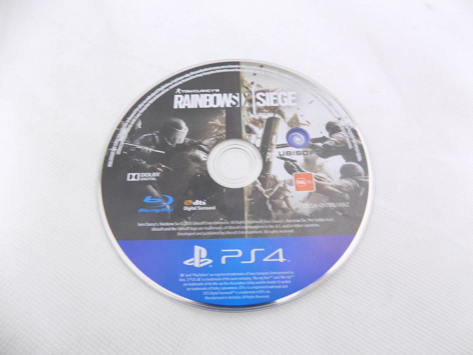 Mint Disc Playstation 4 PS4 Tom Clancy’s Rainbow Six Siege - Disc Only ...