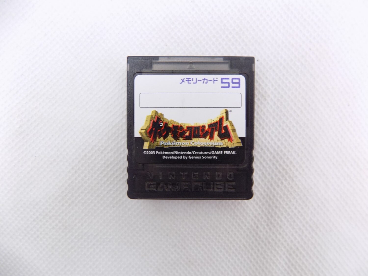 Nintendo GameCube Pokemon Collosseum Memory Card Black 59 Blocks ...