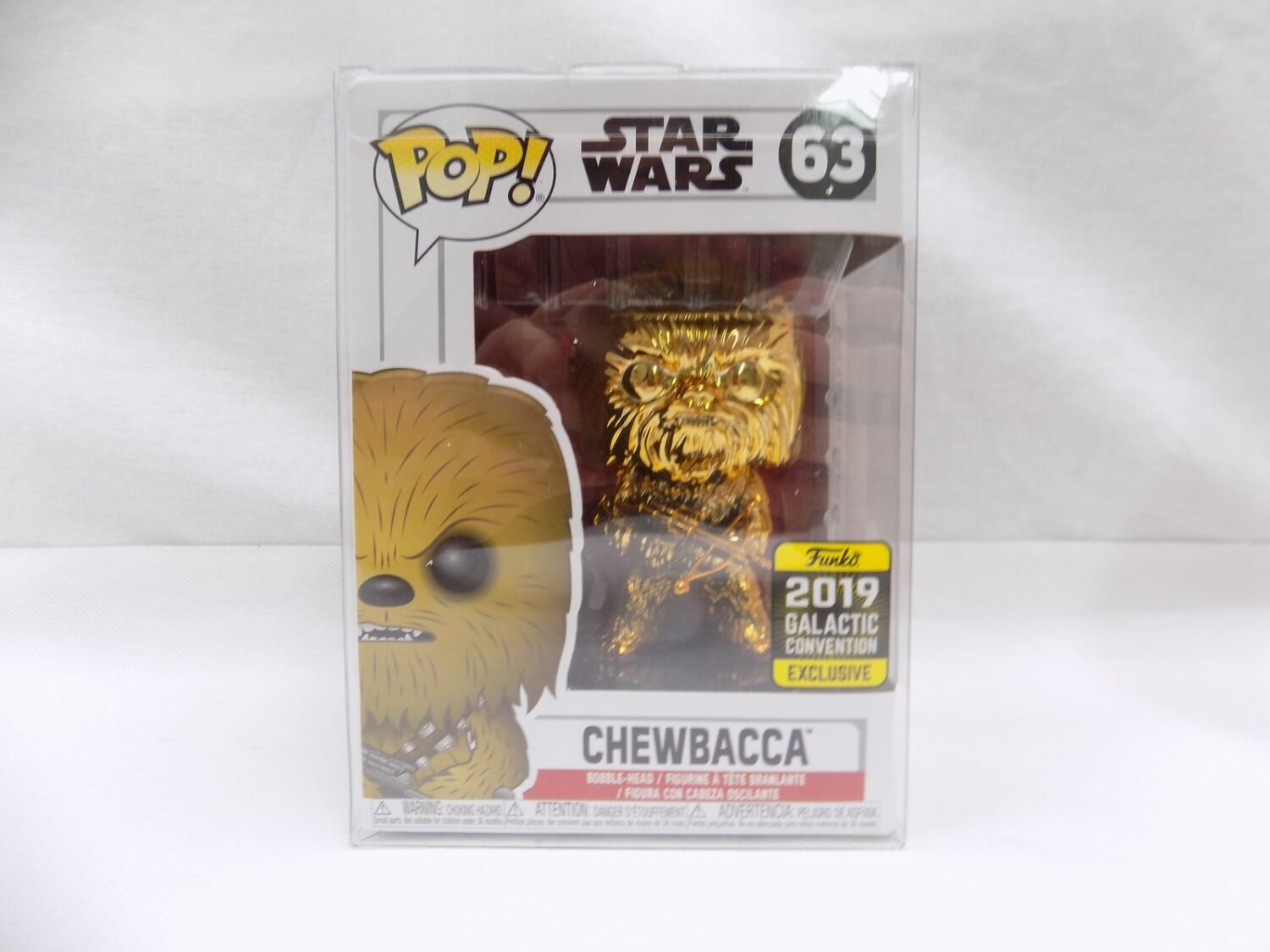 Brand New Funko Pop Star Wars Chewbacca Metallic Gold 63 Vinyl Figure ...