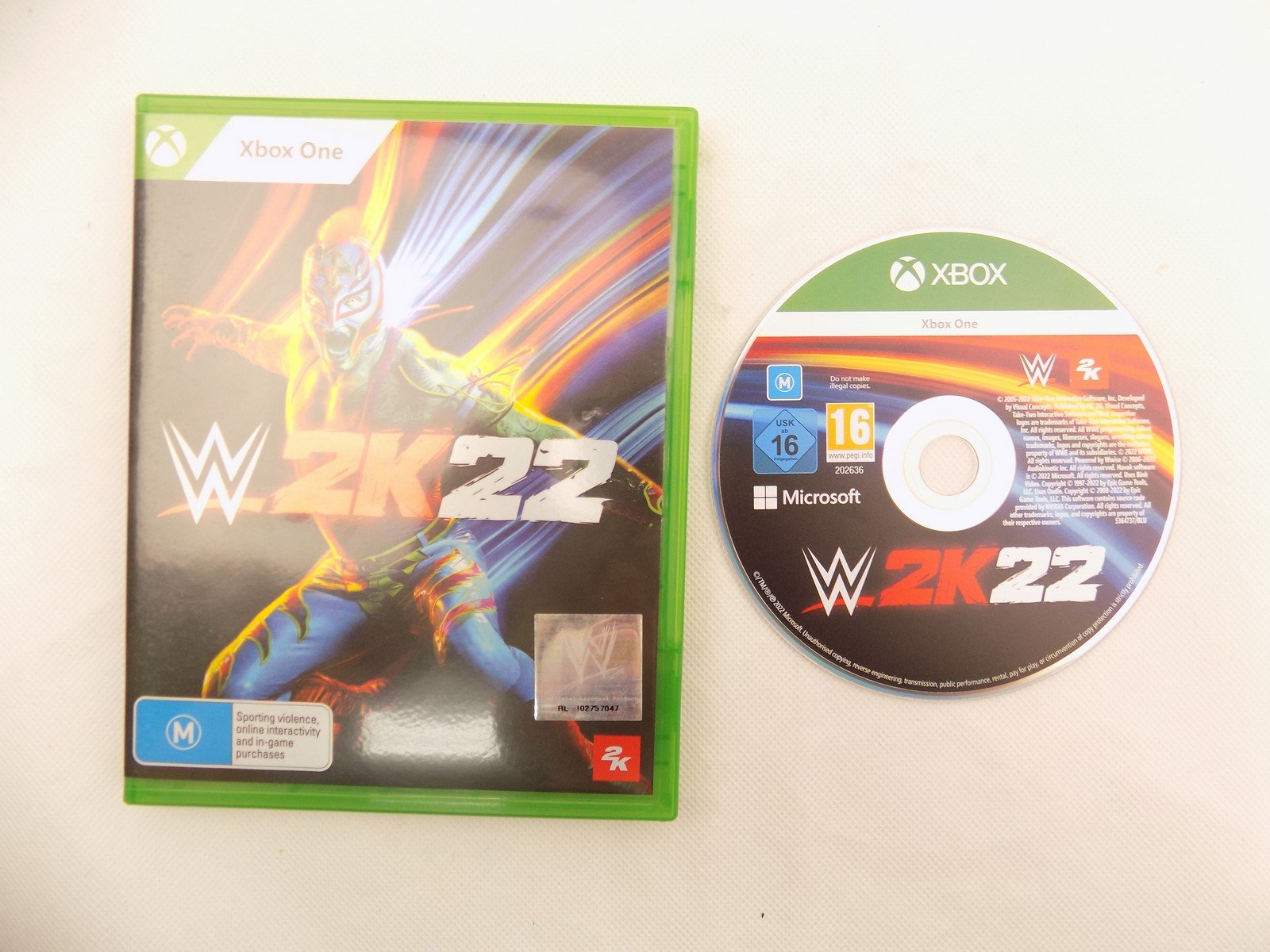 Mint Disc Xbox One WWE 2K22 2022 22 Free Postage - Starboard Games