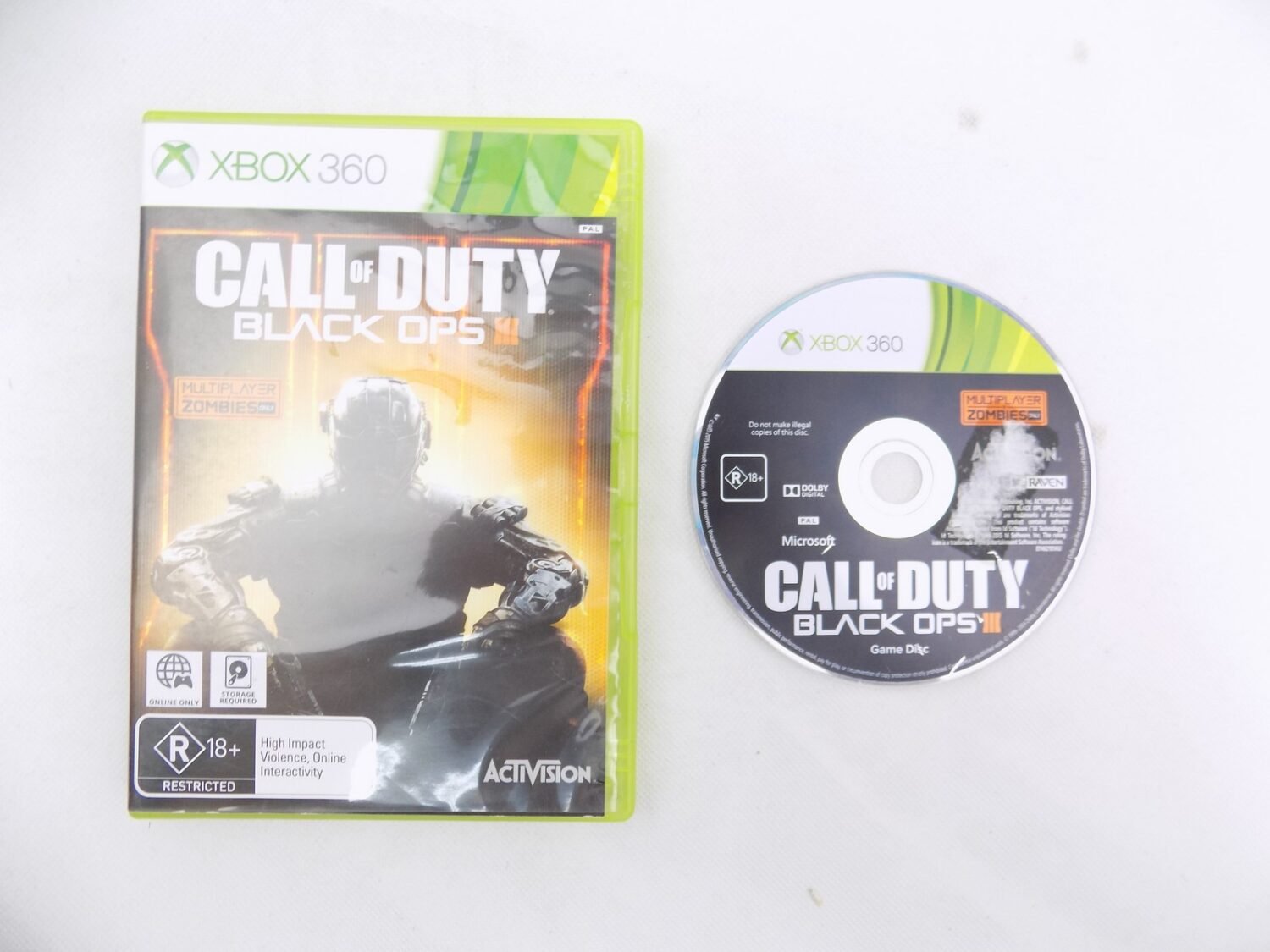 Mint Disc Xbox 360 Call of Duty: Black Ops 3 III – No Manual Free ...