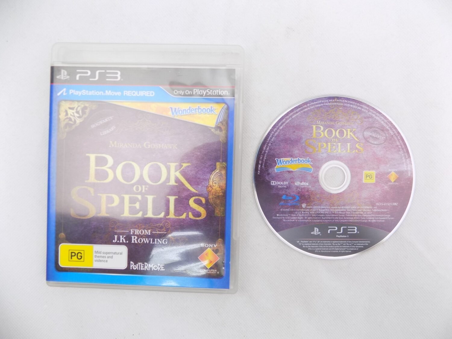 Mint Disc Playstation 3 Ps3 Book of Spells from J.K Rowling â No Manual ...