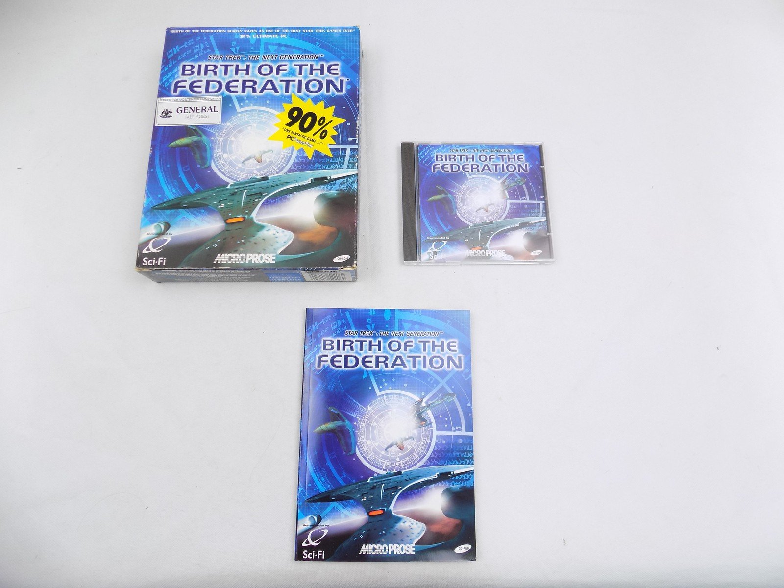 Boxed PC CD-Rom Star Strek The Next Generation Birth of the Federation ...