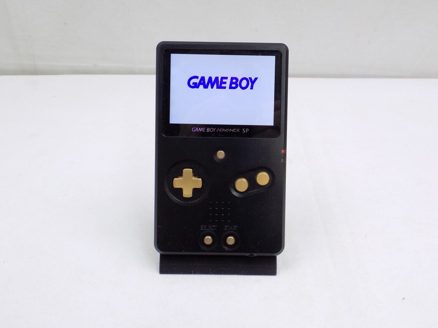 Like New Nintendo Gameboy Advance SP Metal Case IPS Brass Buttons USB C ...