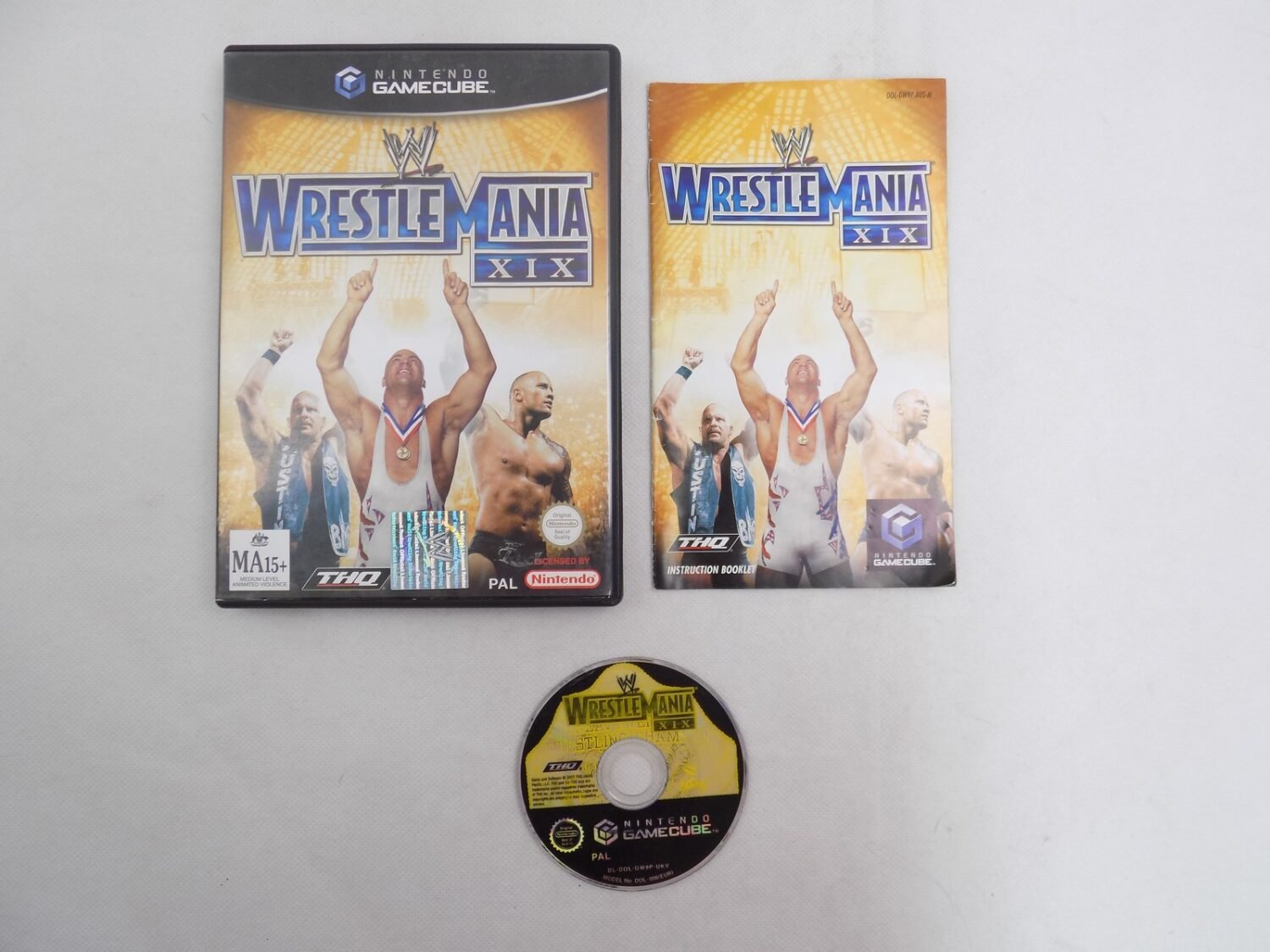 Mint Disc Nintendo Gamecube Wrestle Mania XIX - Inc Manual - Starboard ...
