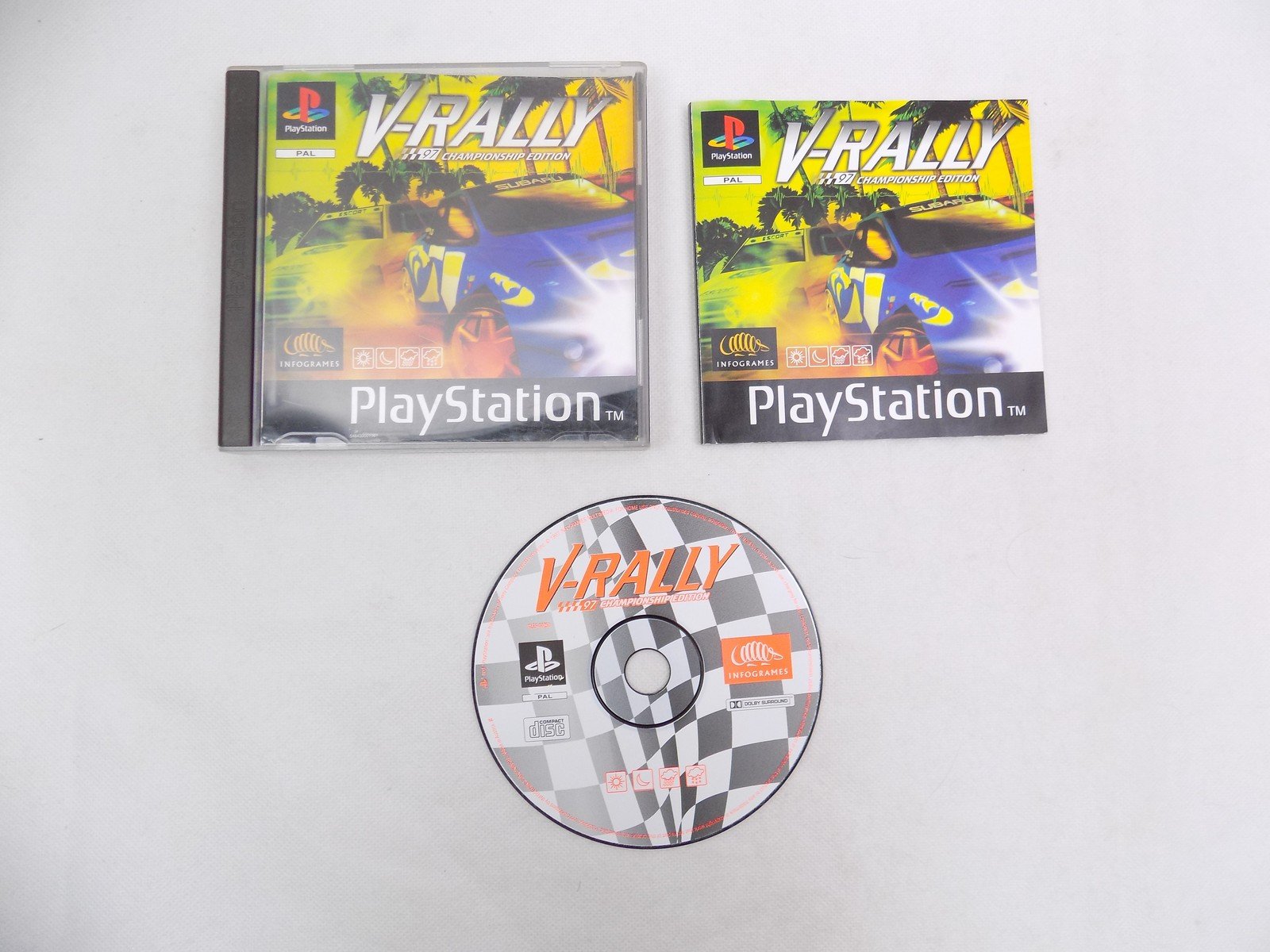 Mint Disc Playstation 1 Ps1 V-Rally - Inc Manual - Free Postage ...