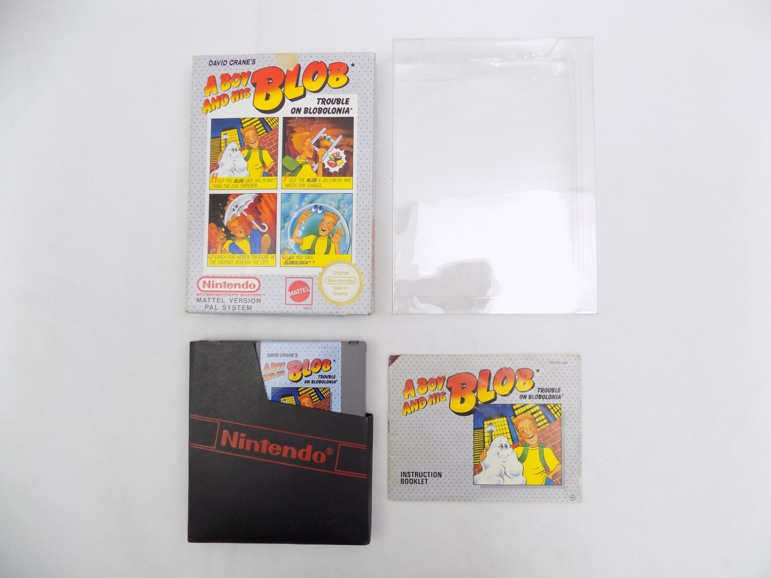 Boxed Nintendo Entertainment System NES A Boy and His Blob - Inc Manual ...