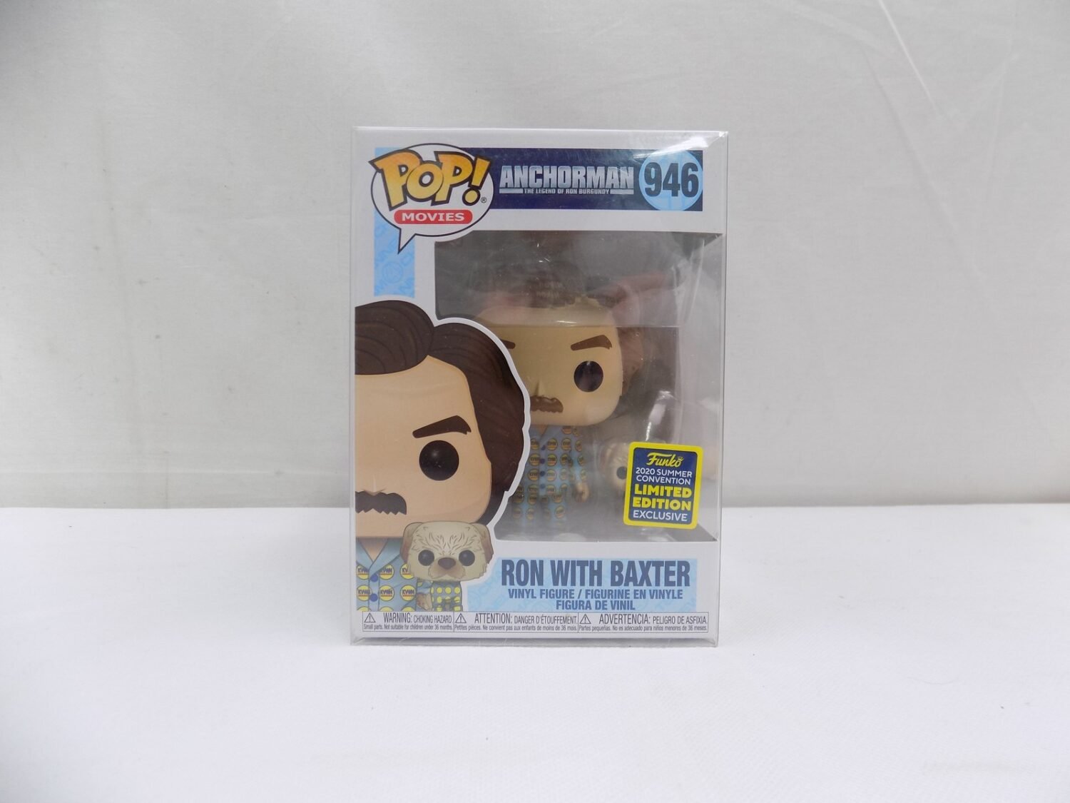 Brand New Funko Pop Anchorman Ron with Baxter 946 Lunch Exclusive Vinyl ...