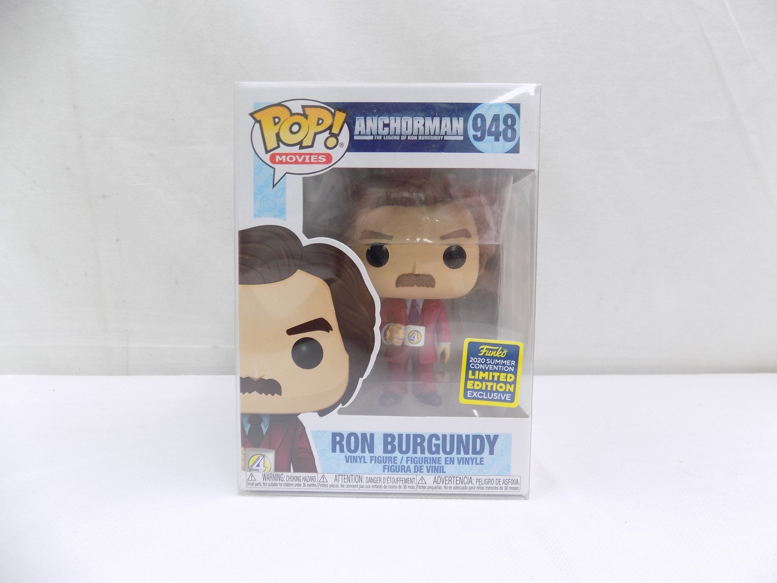 Brand New Funko Pop Anchorman Ron Burgundy 948 Lunch Exclusive Vinyl ...