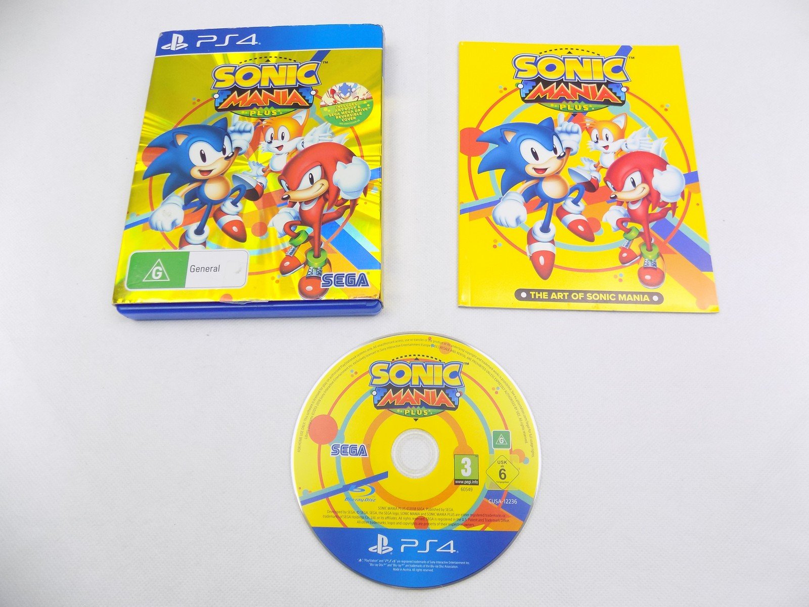 Mint Disc Playstation 4 Ps4 Sonic Mania Plus - Inc Manual - Free ...