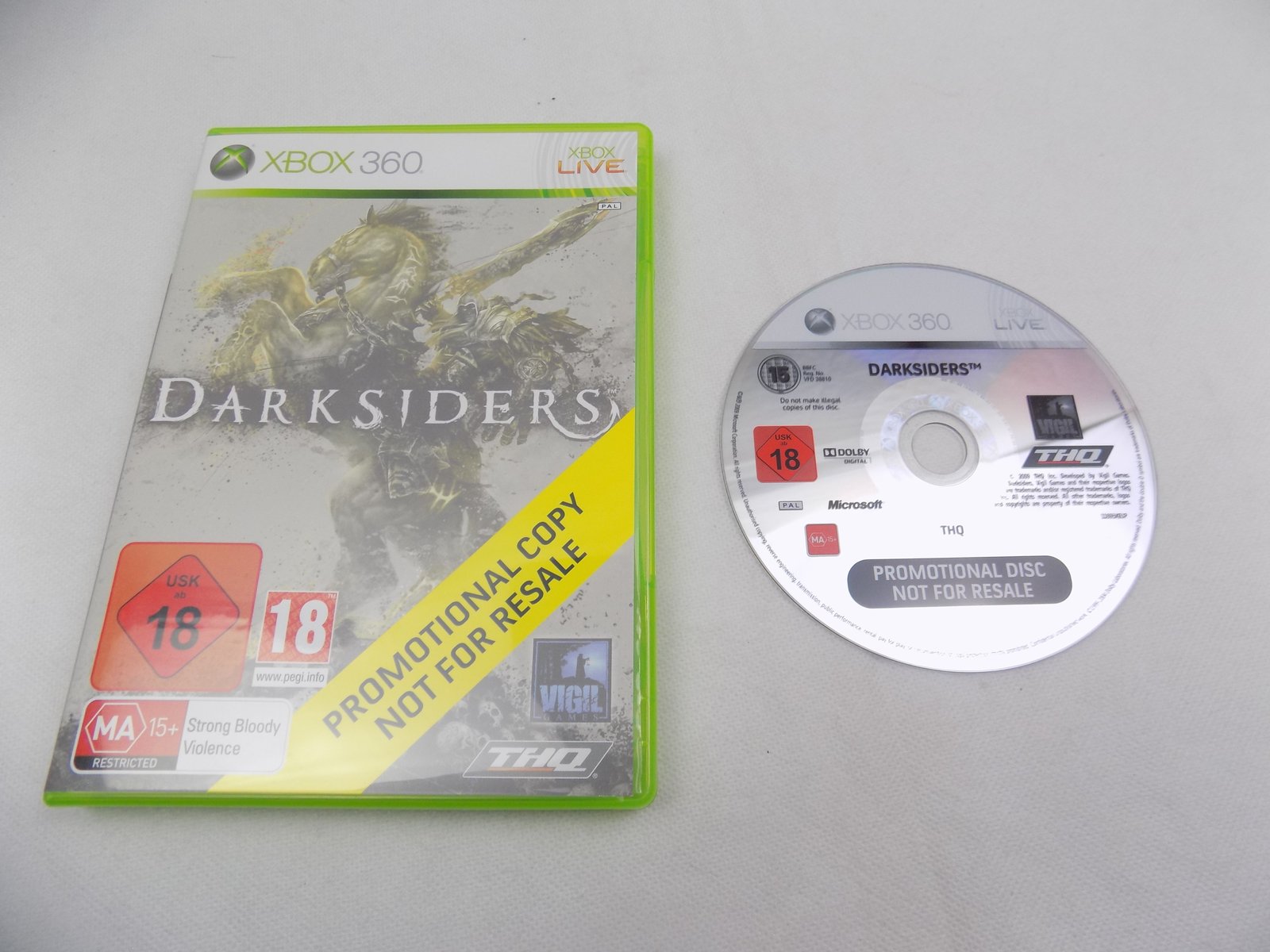 Mint Disc Xbox 360 Darksiders Promotional Copy Free Postage - Starboard ...