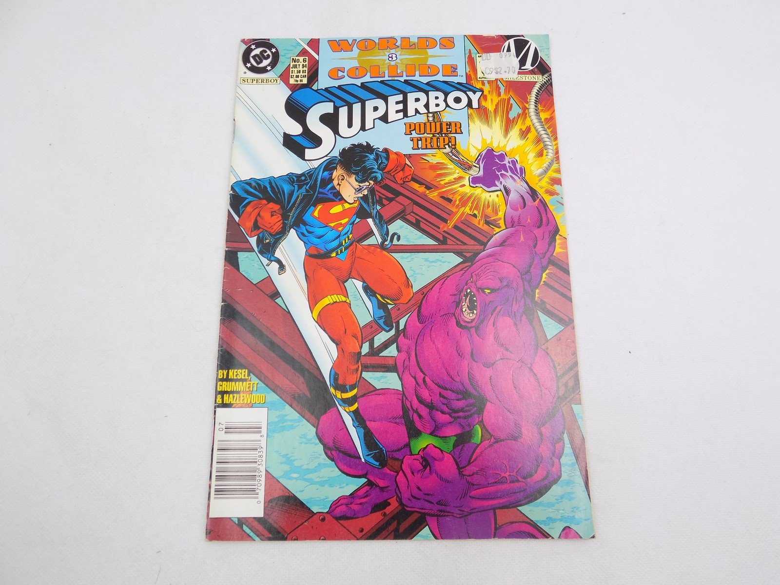 Superboy Comic DC JUL 94 #6 Worlds Collide Power Trip Milestone ...