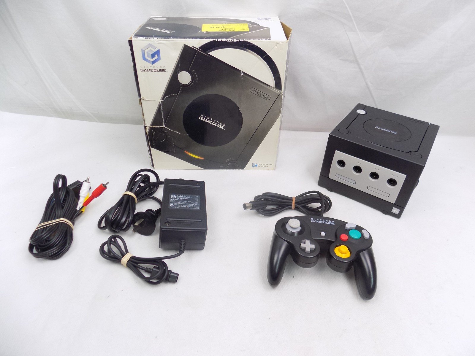 Boxed Nintendo Gamecube Black Console + Cables + Controller AUS PAL ...