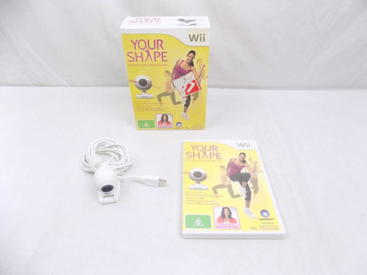 Boxed Nintendo Wii Your Shape Game + Camera - Starboard Games