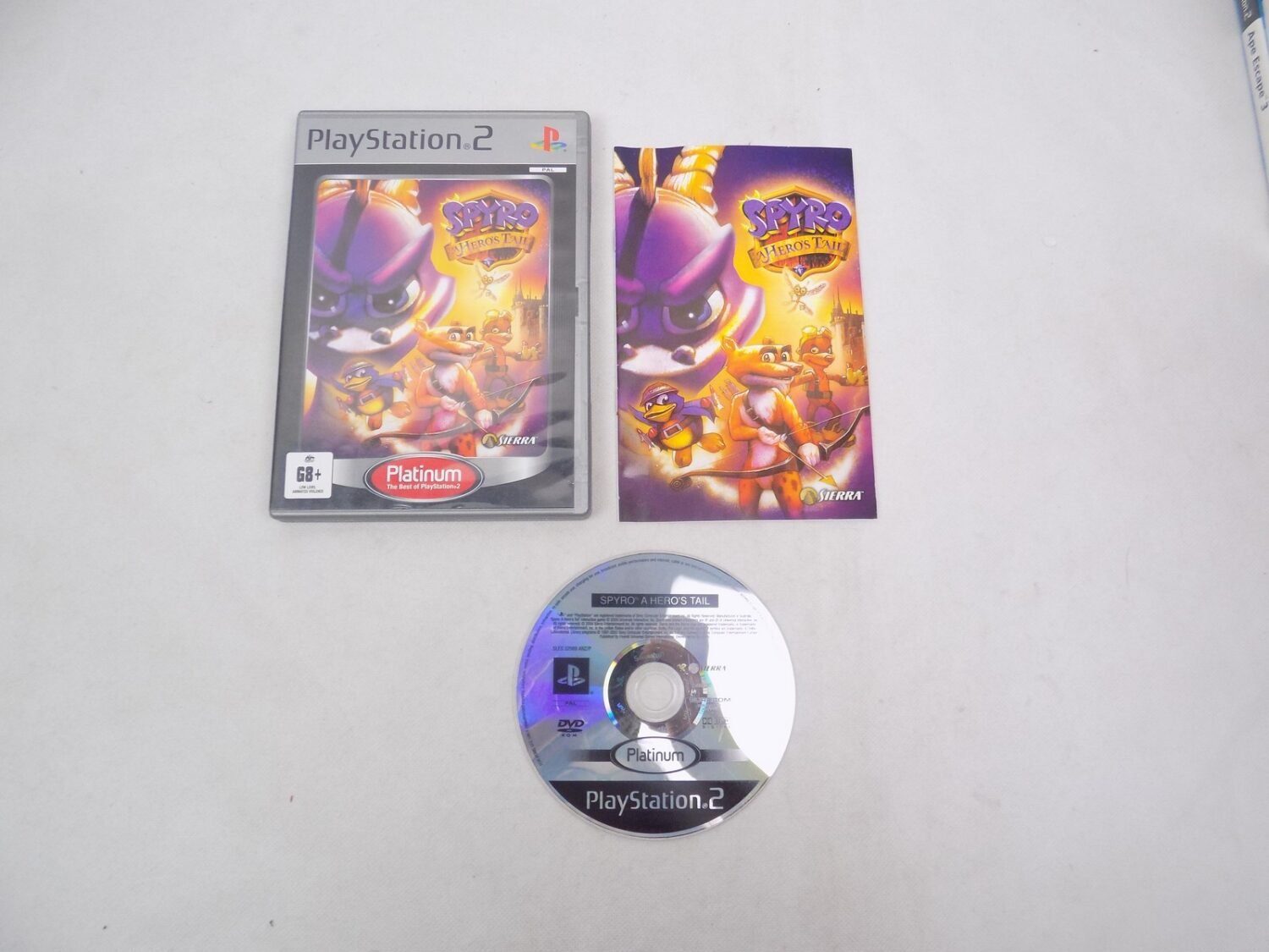 Mint Disc Playstation 2 Ps2 Platinum Spyro a Hero's Tail - Inc Manual ...