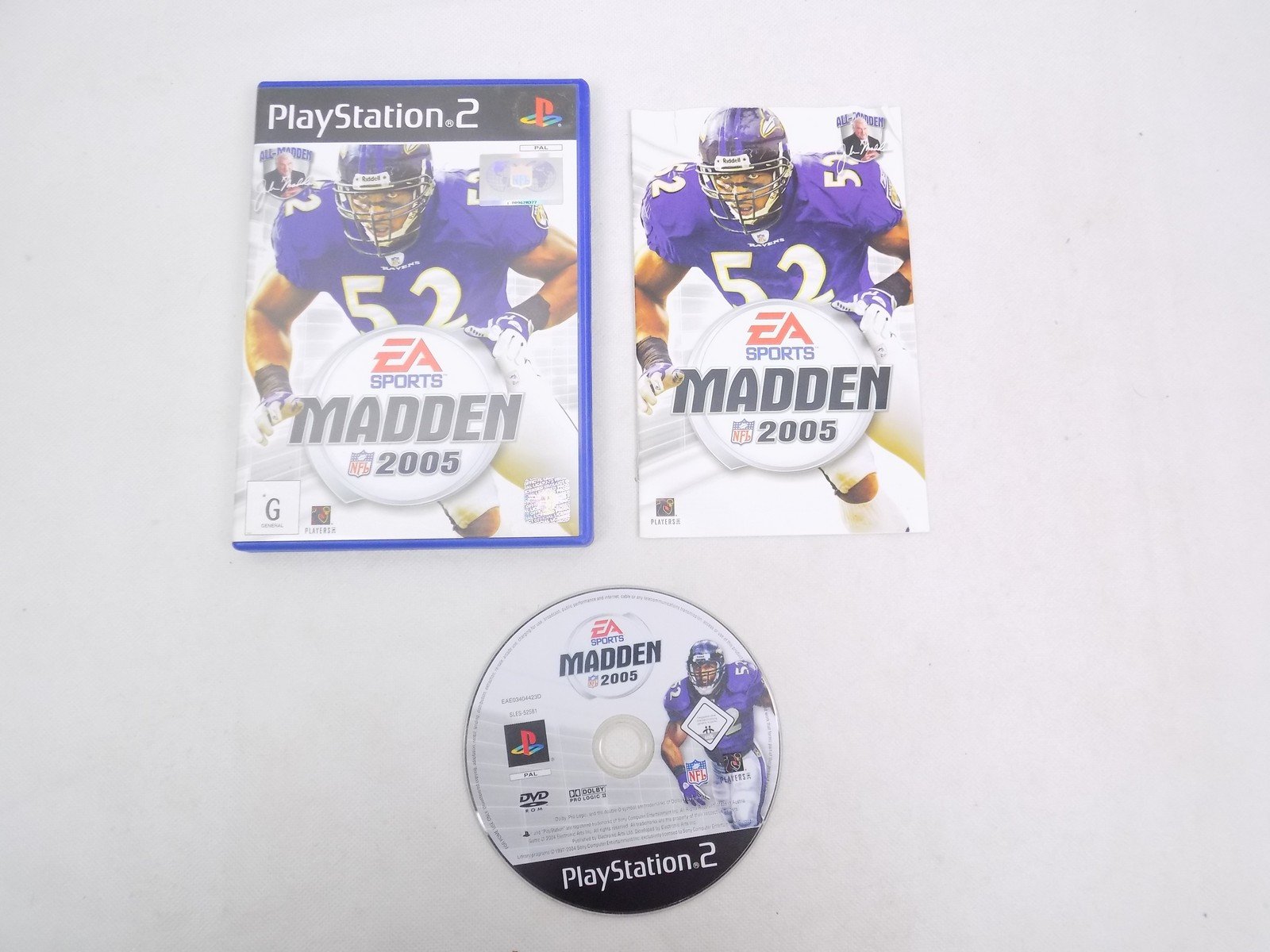 Mint Disc Playstation 2 Ps2 EA Sports Madden 2005 - Inc Manual ...