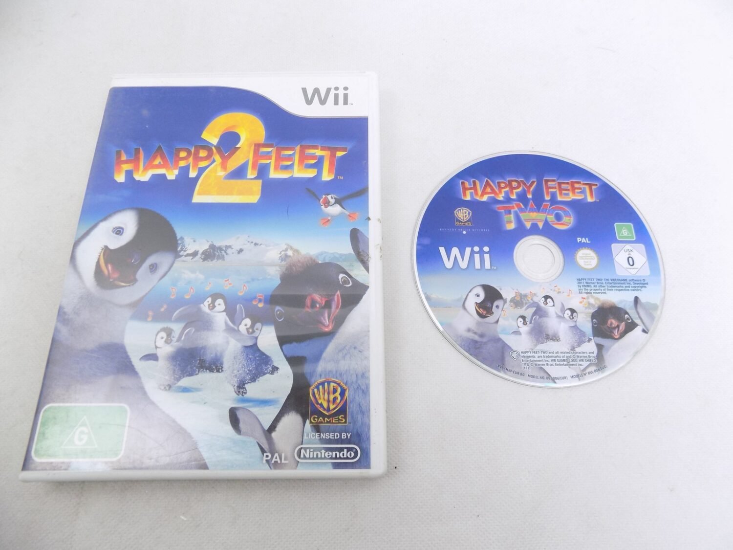 Mint Disc Nintendo Wii Happy Feet 2 - No Manual Wii U Comp. - Starboard ...