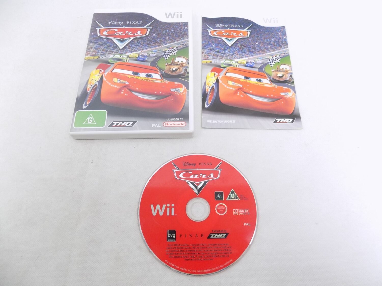 Mint Disc Nintendo Wii Disney Pixar Cars - Inc Manual Wii U Comp. Free ...