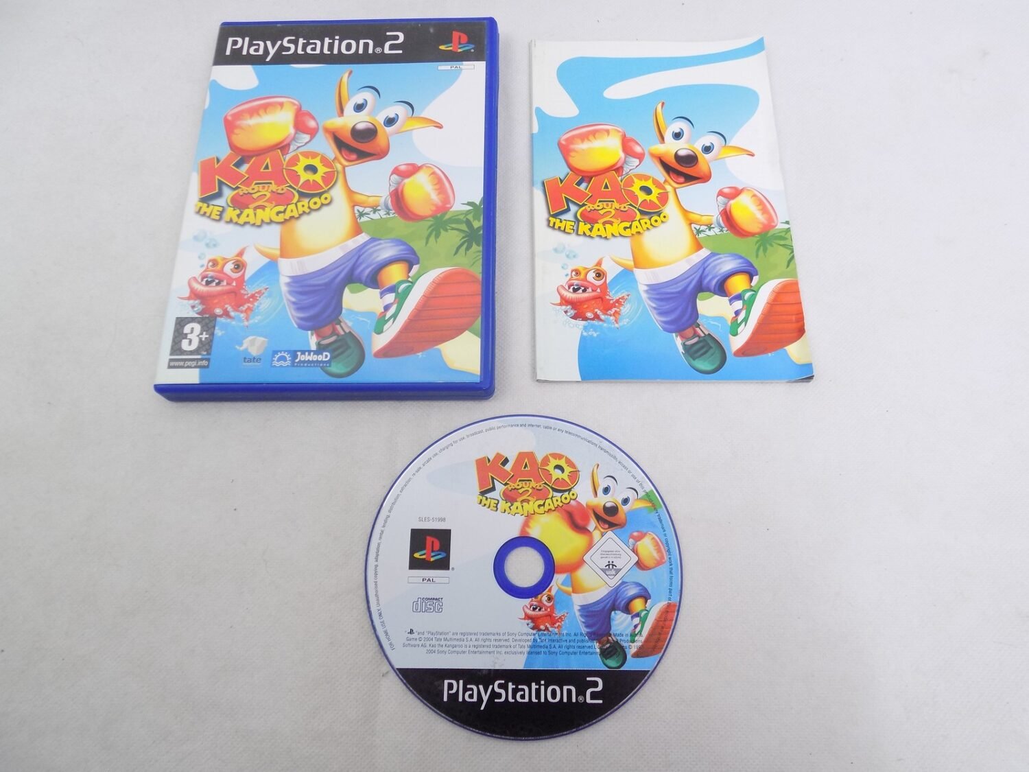 Mint Disc Playstation 2 Ps2 Kao The Kangaroo Round 2 - Inc Manual Free ...