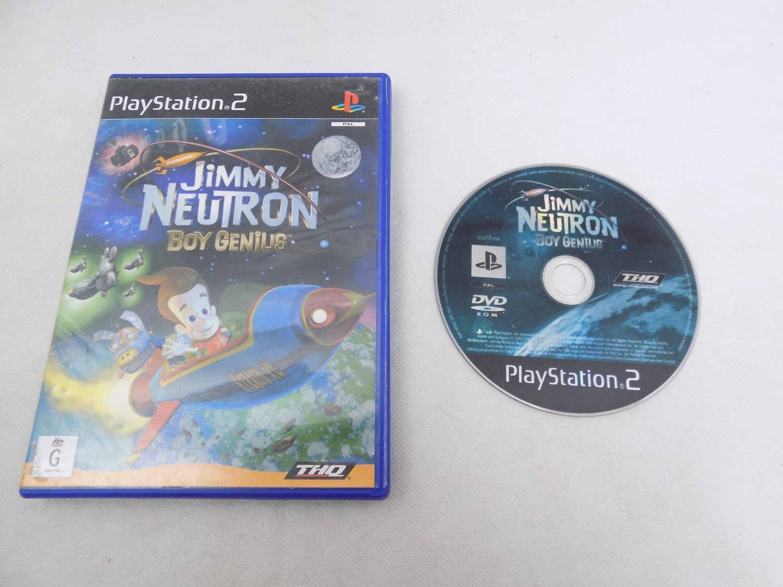 Mint Disc Playstation 2 Ps2 Jimmy Neutron Boy Genius - No Manual ...
