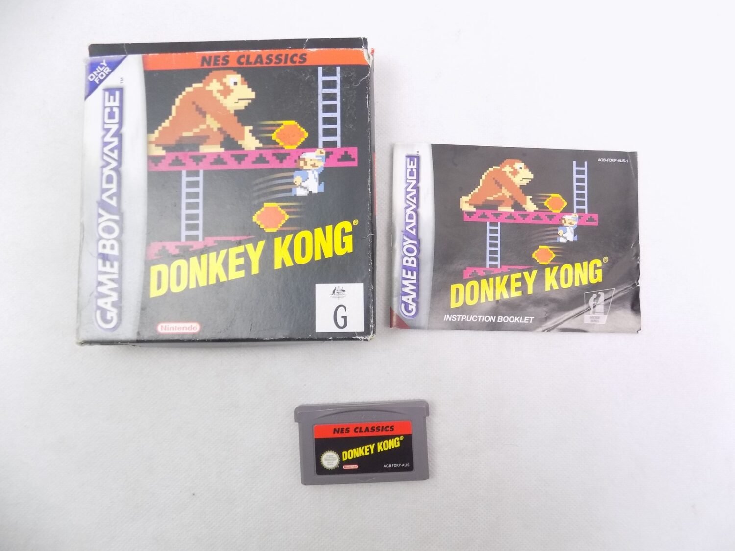 Boxed Gameboy Game Boy Advance GBA Donkey Kong - Free Postage ...