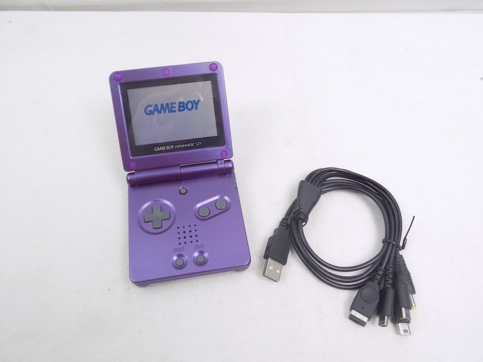 Like New Game Boy Gameboy SP Purple Donkey Kong Handheld Console ...