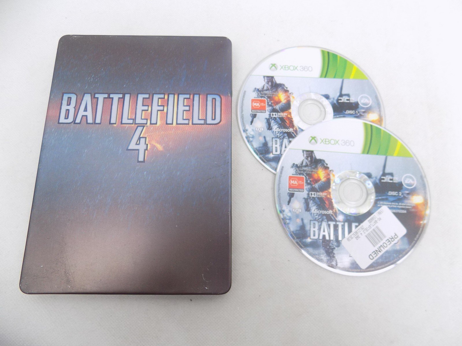 Mint Disc Xbox 360 Battlefield 4 Steel Book Case - No Manual ...