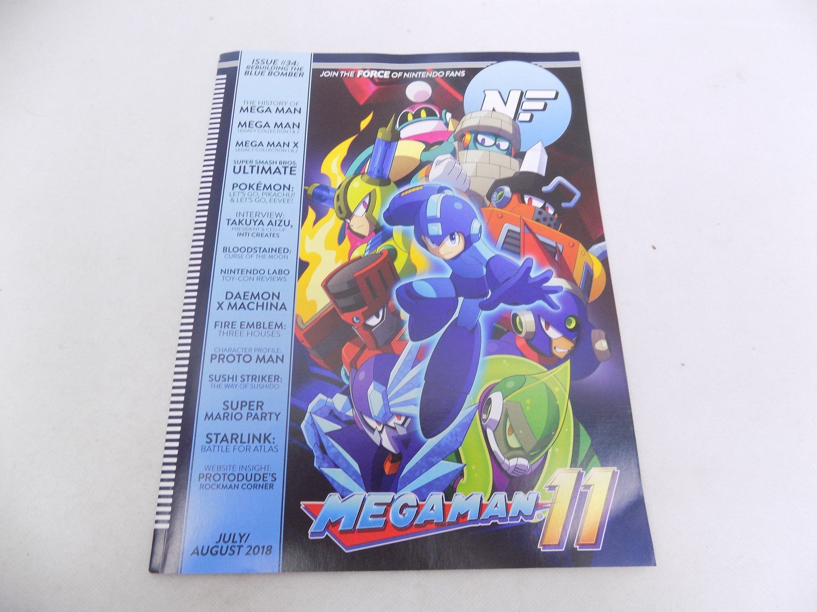 Official Nintendo Force NF Magazine Mega Man 11 Issue #34 July / August ...