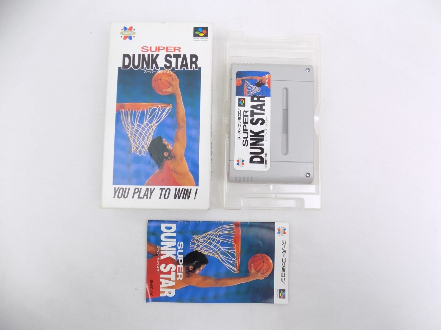 Boxed Super Famicom SNES Super Dunk Star - Inc Manual - Starboard Games