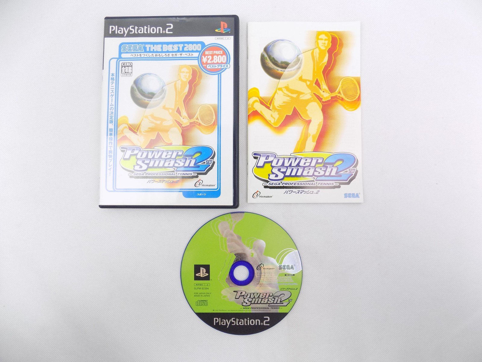 Mint Disc Playstation 2 Ps2 Power Smash 2 Sega Professional Tennis NTSC ...