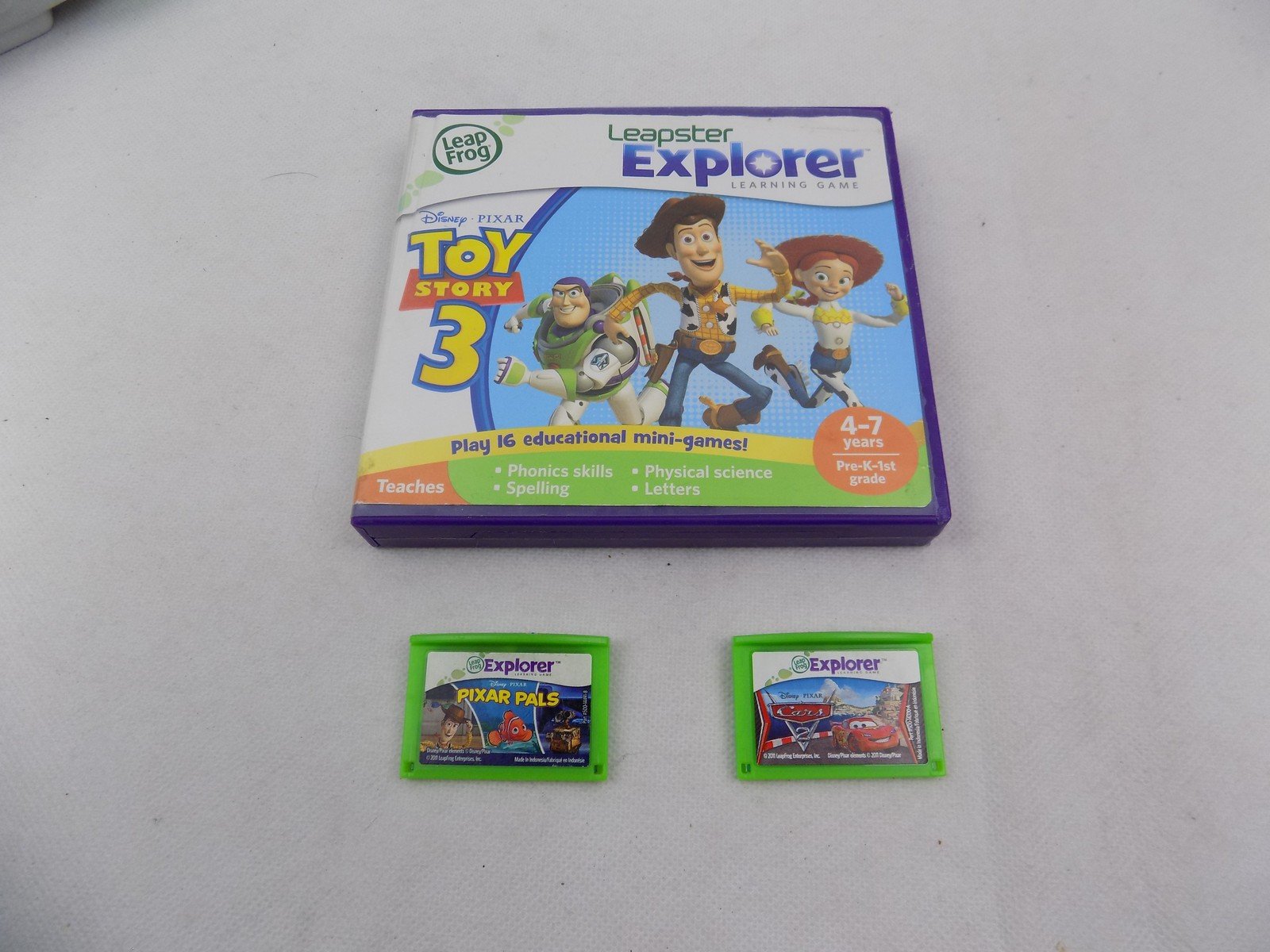 Leap Frog Leapster Explorer Educational Handheld Console x 3 Games ...