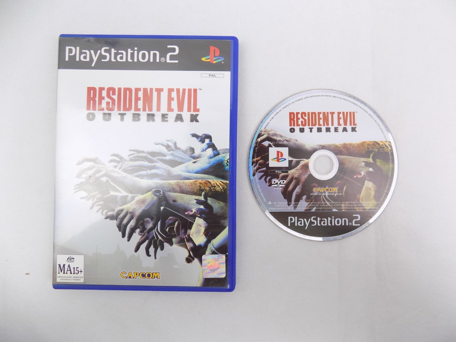 Mint Disc Playstation 2 Ps2 Resident Evil Outbreak - No Manual ...