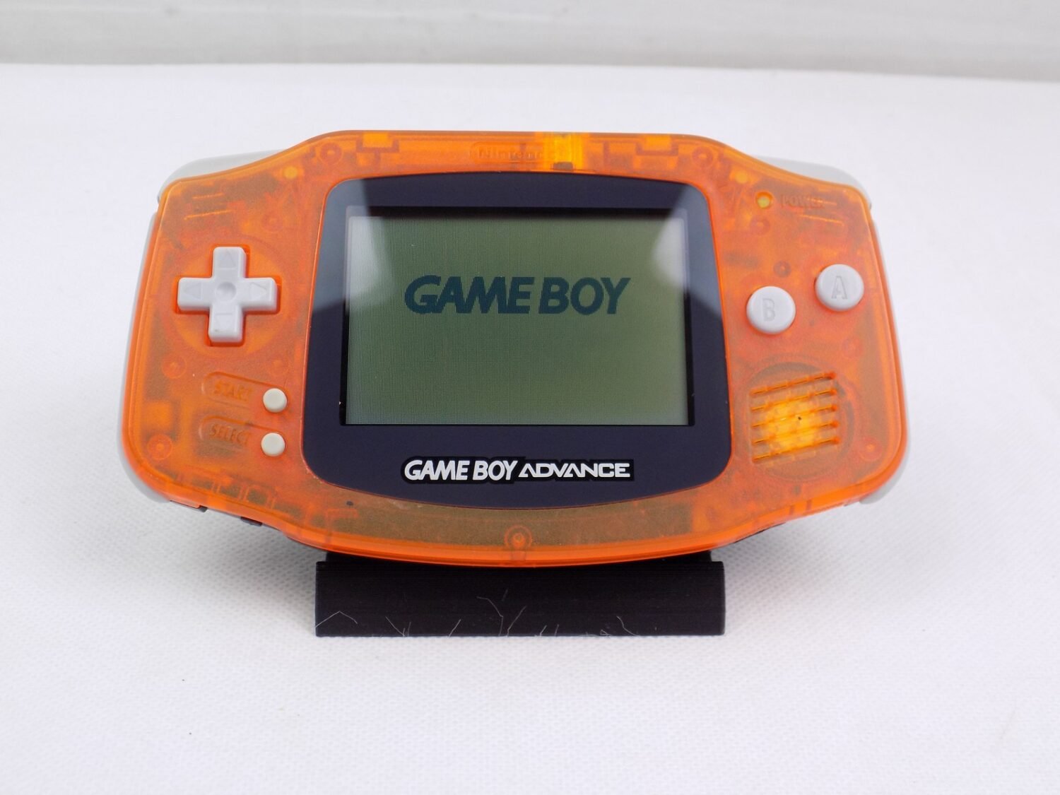 Like New Nintendo Gameboy Advance GBA Clear Orange / Black handheld ...