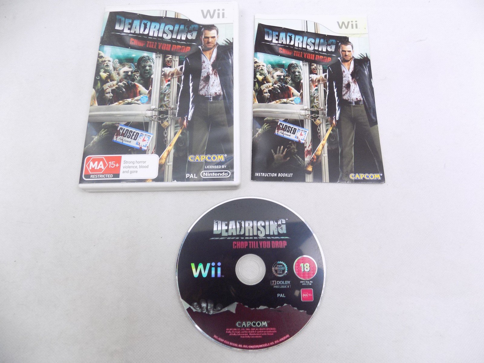 Mint Disc Nintendo Wii Dead Rising Chop Till You Drop - Inc Manual Wii ...