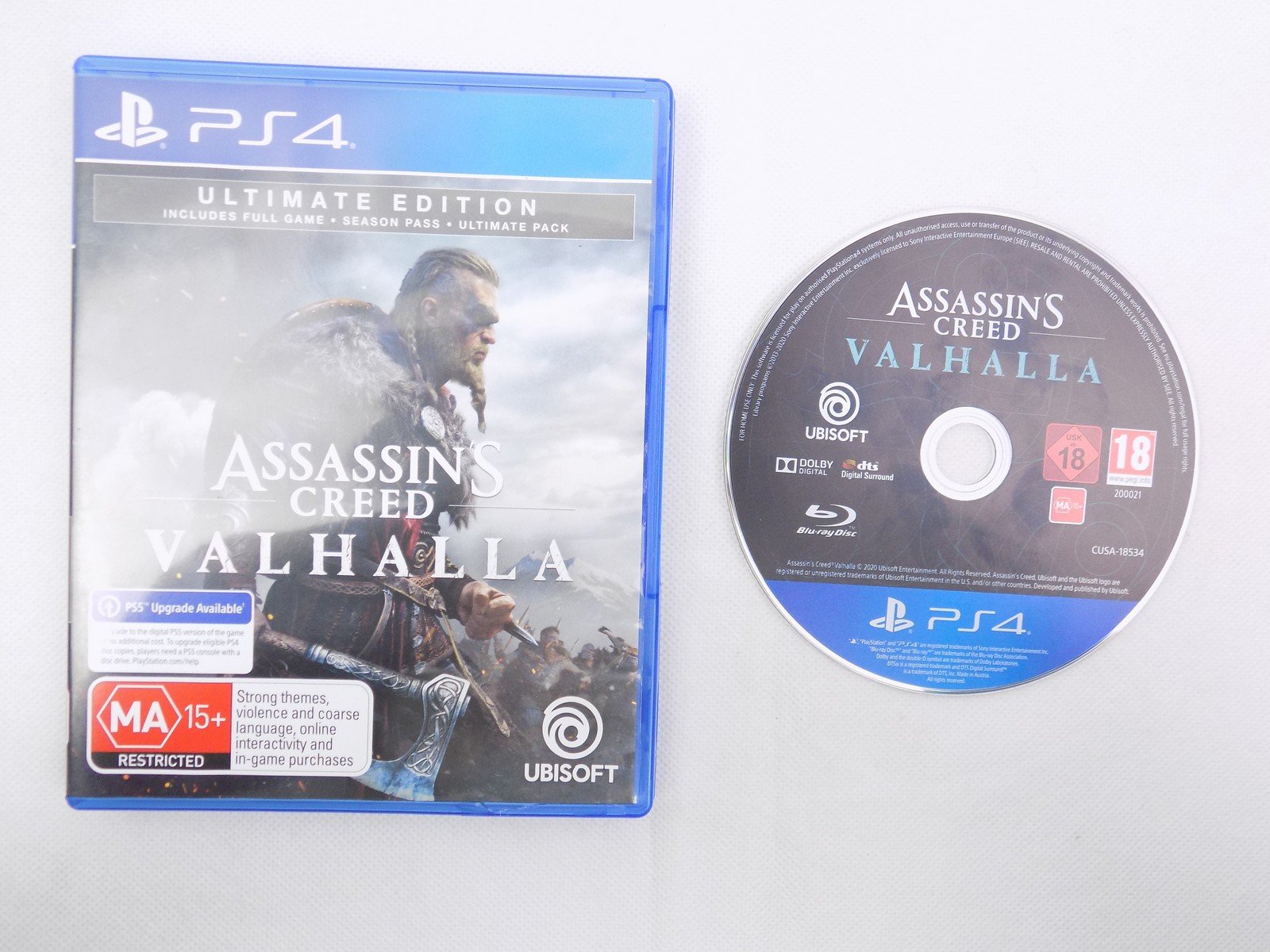 Mint Disc Playstation 4 PS4 Assassin's Creed Valhalla Ultimate Edition ...