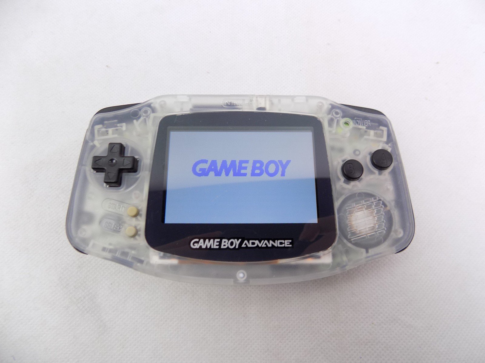 Gameboy Advance GBA Clear White / Black IPS Screen Mod Handheld Console ...