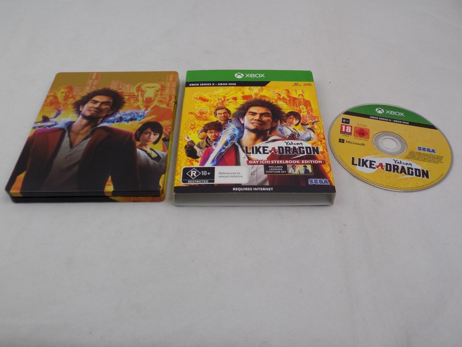Mint Disc Xbox One Yakuza Like a Dragon Day Ichi Steelbook Edition ...