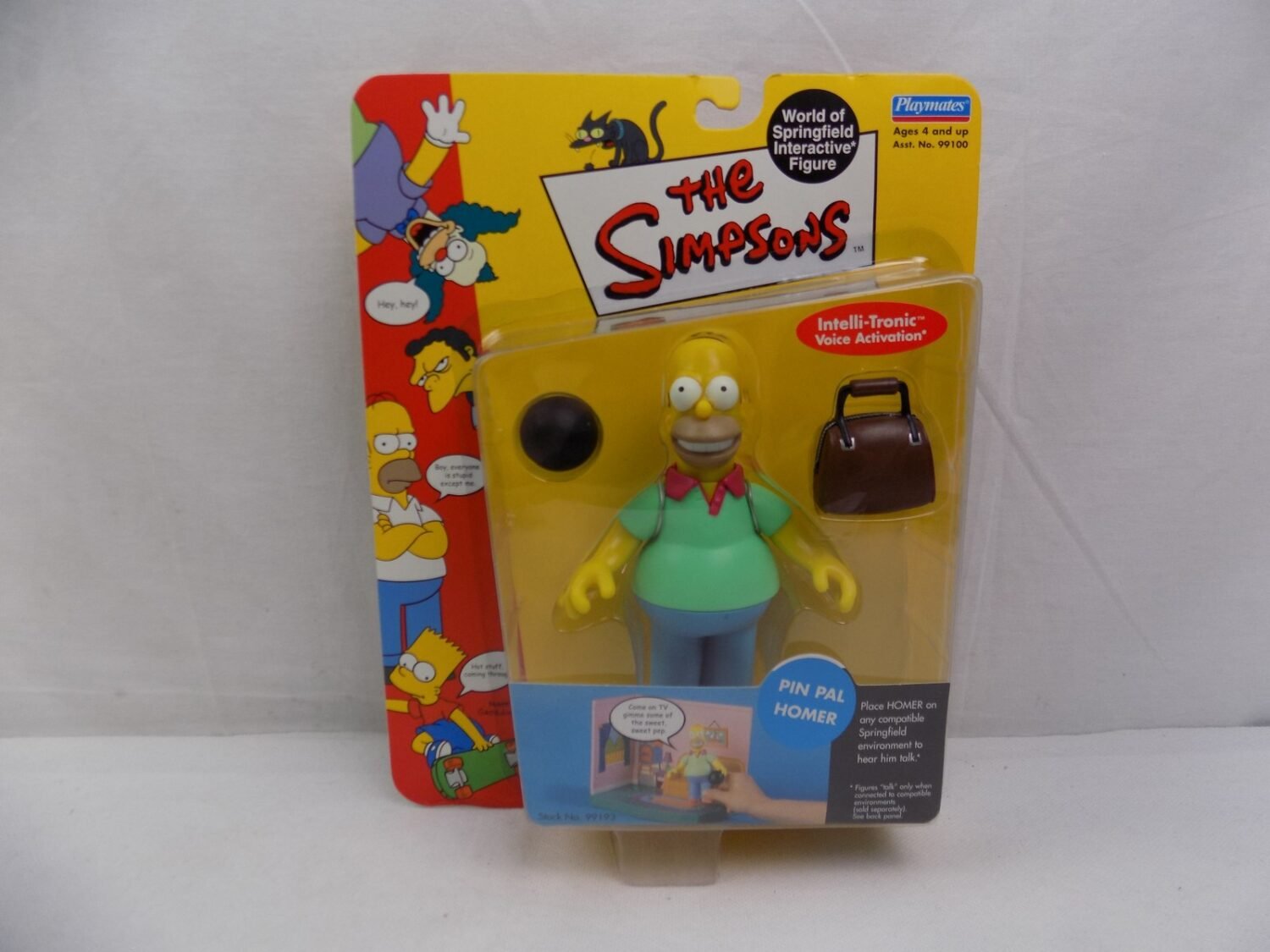 Brand New Sealed The Simpsons Pin Pal Homer Playmates Action Figure ...