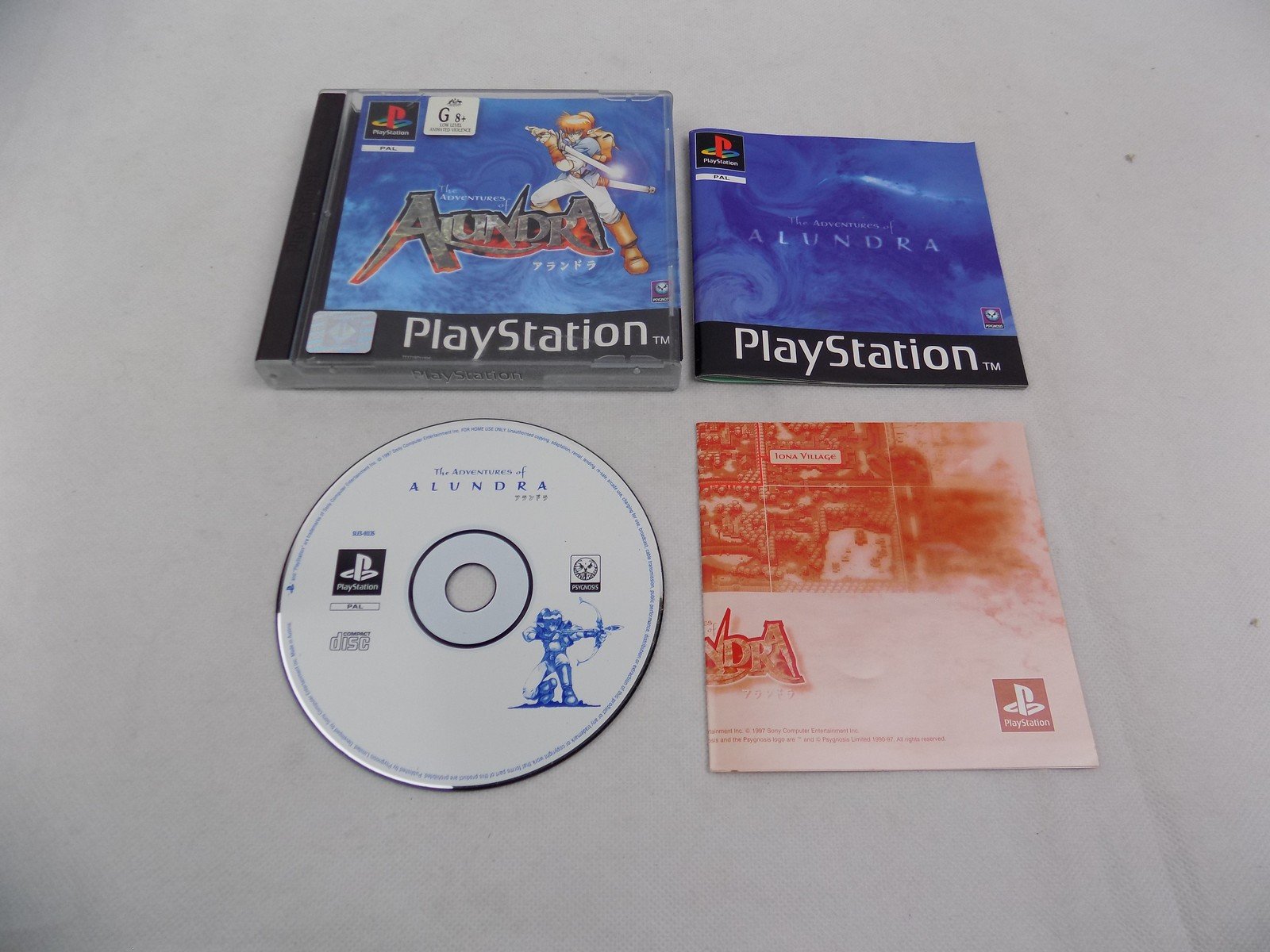 Mint Disc Playstation 1 Ps1 The Adventures of Alundra - Inc Manual and ...