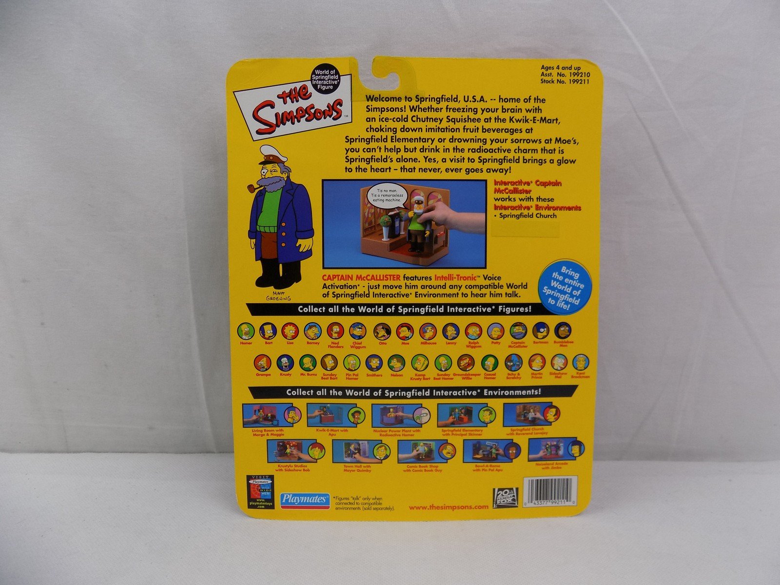 Brand New Sealed The Simpsons Captain McCallister Playmates Action ...