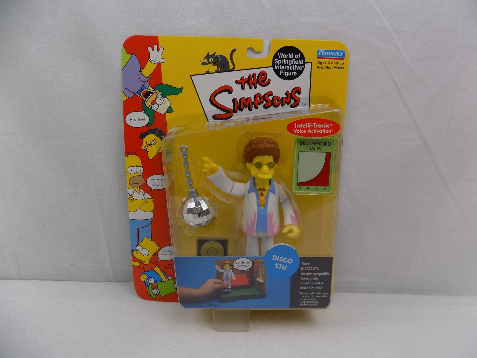 Brand New Sealed The Simpsons Disco Stu Playmates Action Figure ...