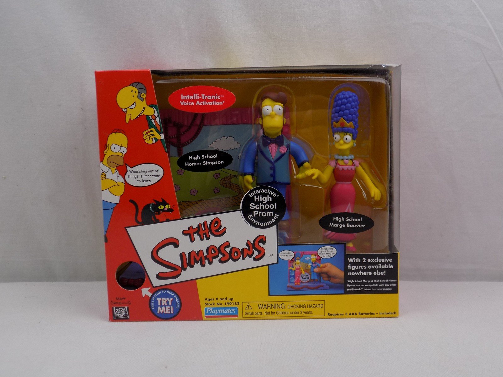 Brand New Sealed The Simpsons Interactive High School Prom Enviroment ...