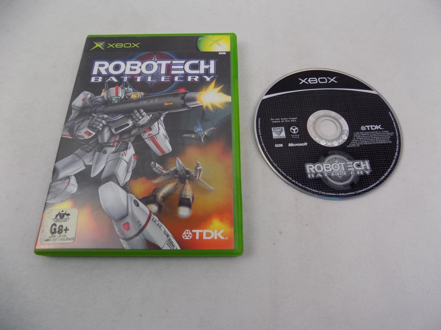 Mint Disc Xbox Original Robotech Battlecry - No Manual - Starboard Games