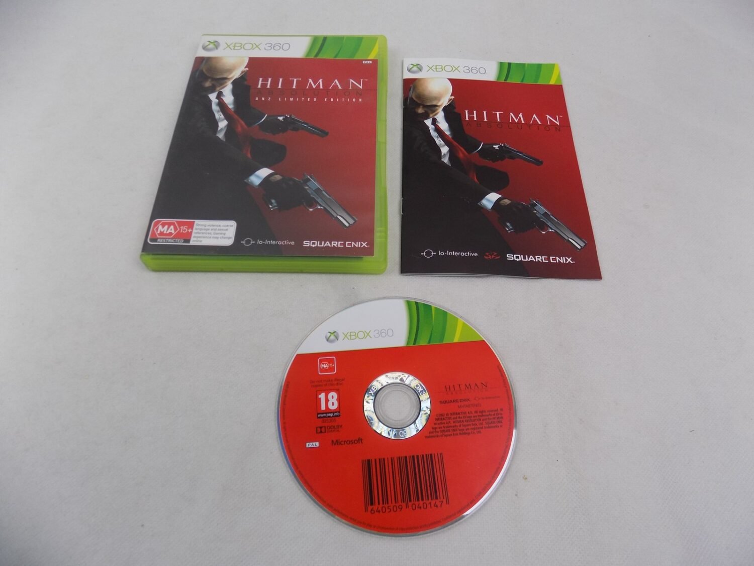 Mint Disc Xbox 360 Hitman Absolution ANZ Limited Edition - Inc Manual ...