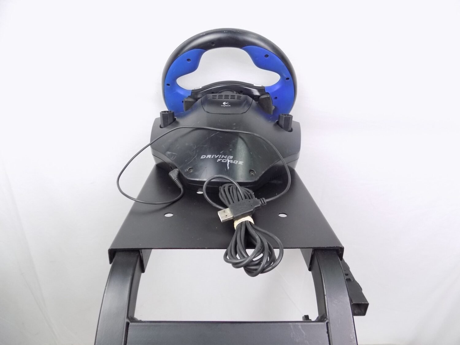 Logitech Driving Force EX Steering Wheel + Pedals – PS2 with Stand ...