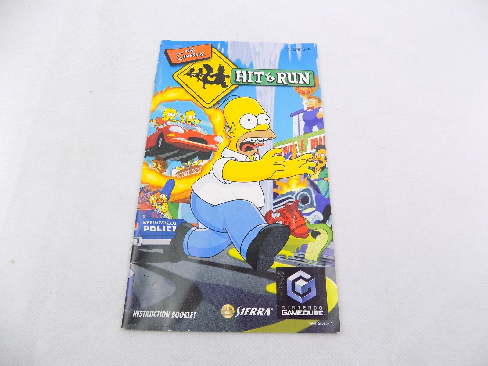 Nintendo GameCube The Simpsons Hit & Run Manual Only - Starboard Games