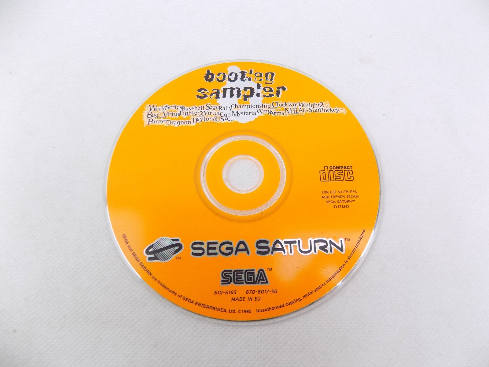 Mint Disc Only Sega Saturn Bootleg Sampler 6 - Free Postage IV-335 ...