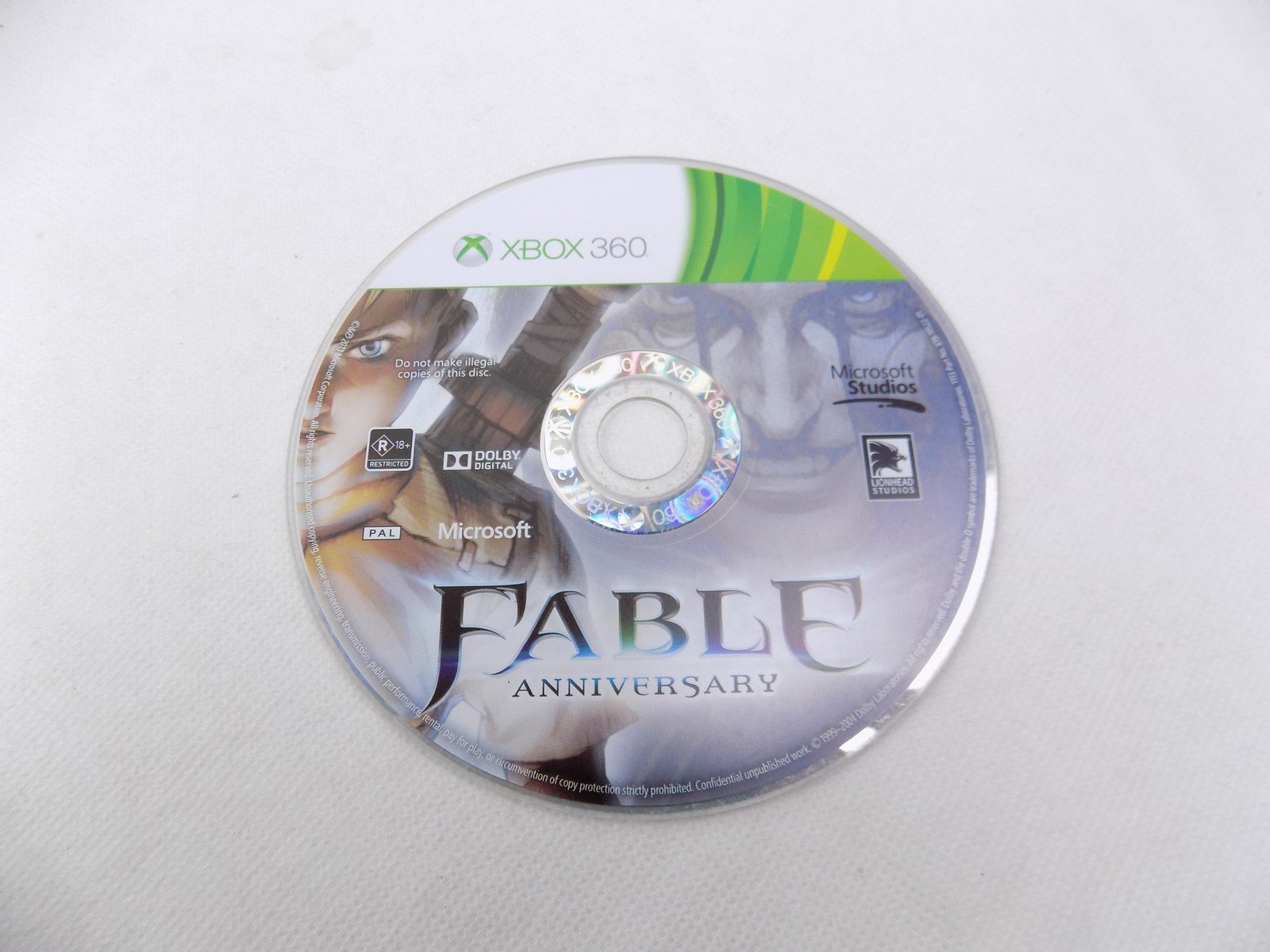 Mint Disc Only Xbox 360 Fable Anniversary - Free Postage IV-418 ...