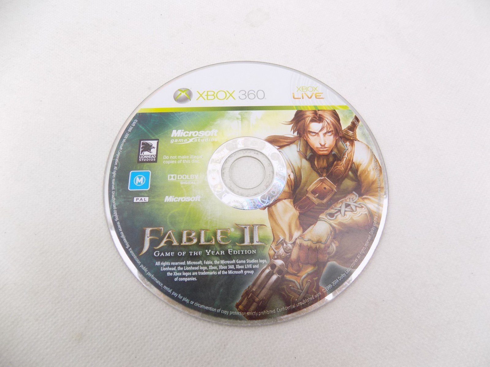 Mint Disc Only Xbox 360 Fable II 2 Game of the Year Edition - Free ...