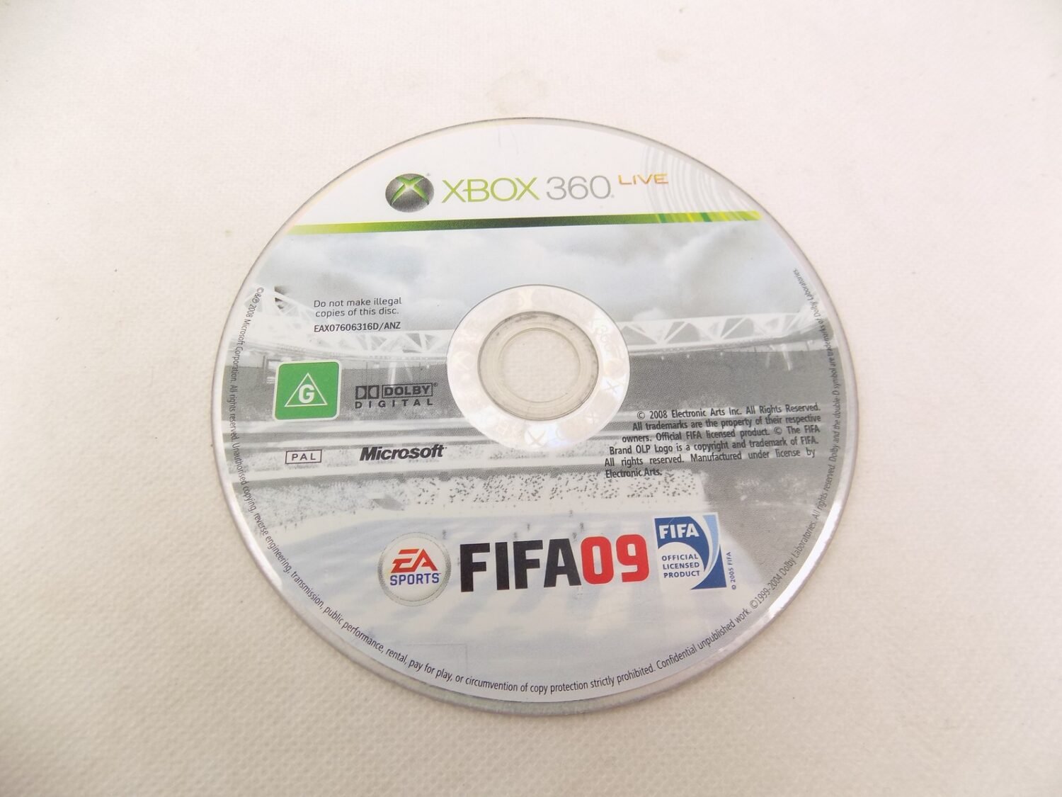 Mint Disc Only Xbox 360 Fifa 09 - Starboard Games